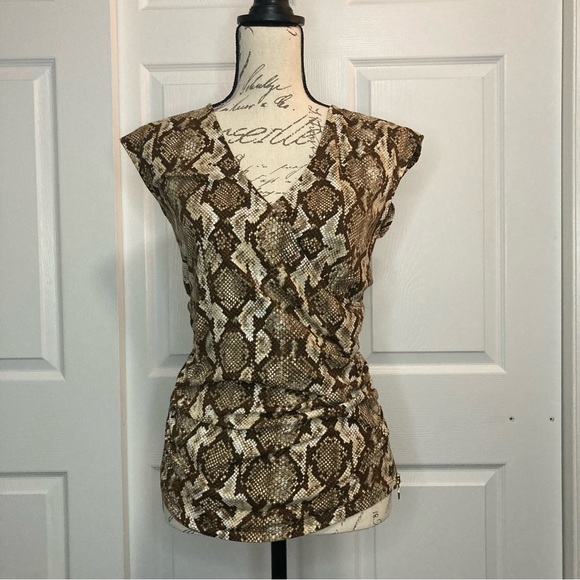 MICHAEL Michael Kors | Tops | Michael Michael Kors Python Top | Poshmark